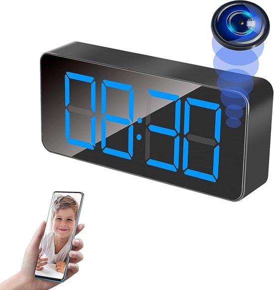 X Spy Camera WiFi Spioncamera - 24 G/5 GHz - Verborgen - HD-klok ...