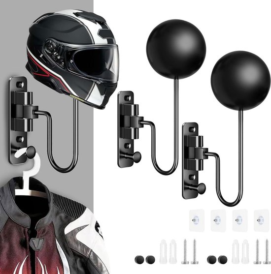 Helmhouder - Helm Houder - Helm Kapstok – 2 Pack - Helm Standaard ...