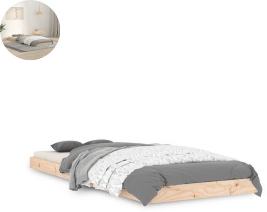 Vloerbed – Laag Bedframe – Minimalistisch Design – Stevig en ...
