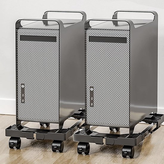 Universeel instelbare CPU-standaard met 4 wielen - Onder bureau ...