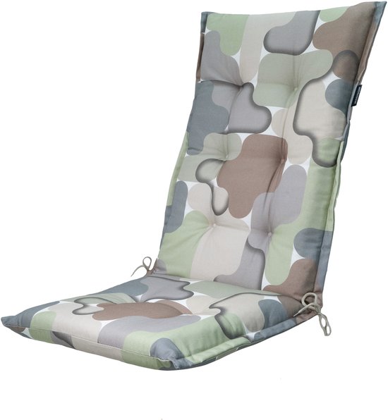 Kussen hoge rug ca.123x50cm Grafi sage | bol