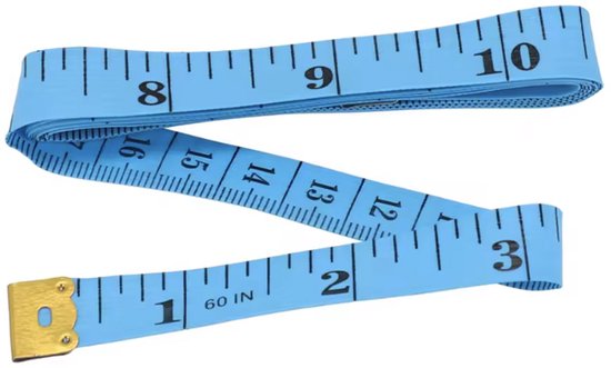 Scoby - Meetlint - Flexibel meetlint - Measuring Tape - 150CM - Blauw | bol