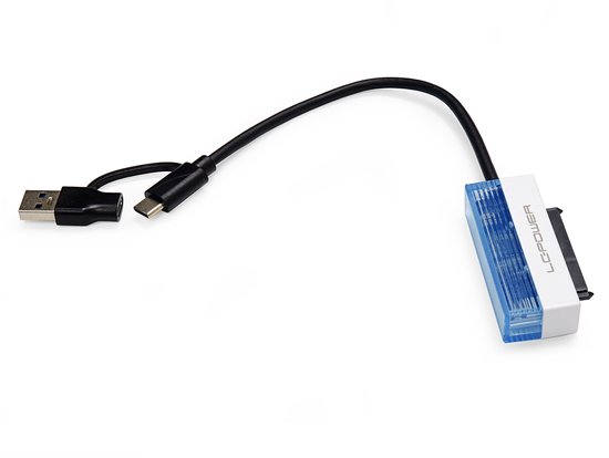 USB3.2 Gen. 1x1 - USB-C - USB-A - Externe Behuizing naar 2,5" SATA HDD ...
