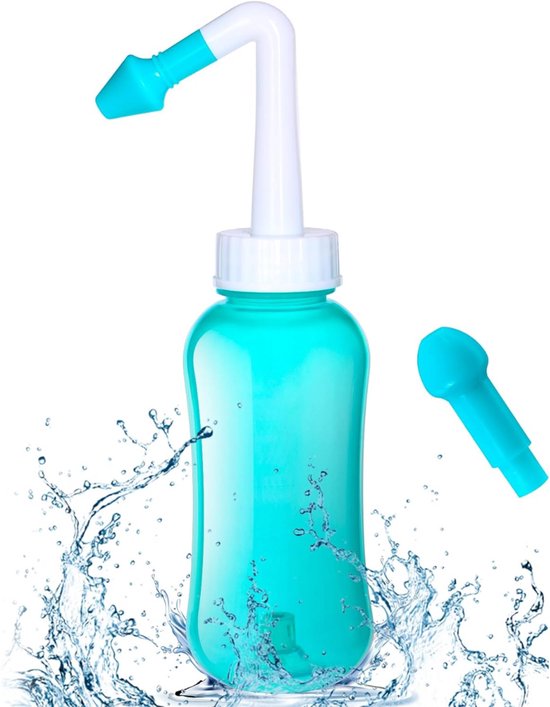 Neusdouche Set voor Volwassenen & Kinderen | Neus Spoel Kit 300ML BPA ...