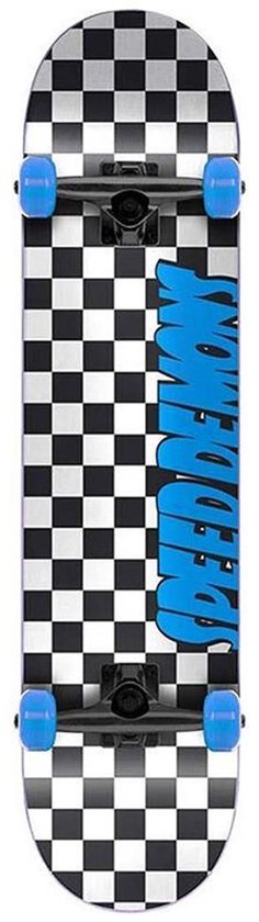 Speed Demons Checkers Complete Skateboard Black/Blue 7.75 | bol