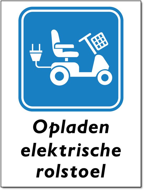 Opladen elektrische rolstoel Bord- Bord 300 x 400 mm - (Aluminium) | bol