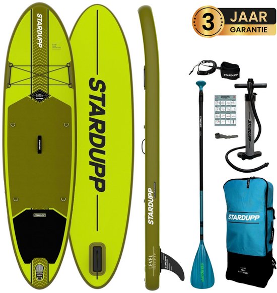 Stardupp Level SUP Board - Opblaasbaar - Complete Set - 300x81cm - Max ...