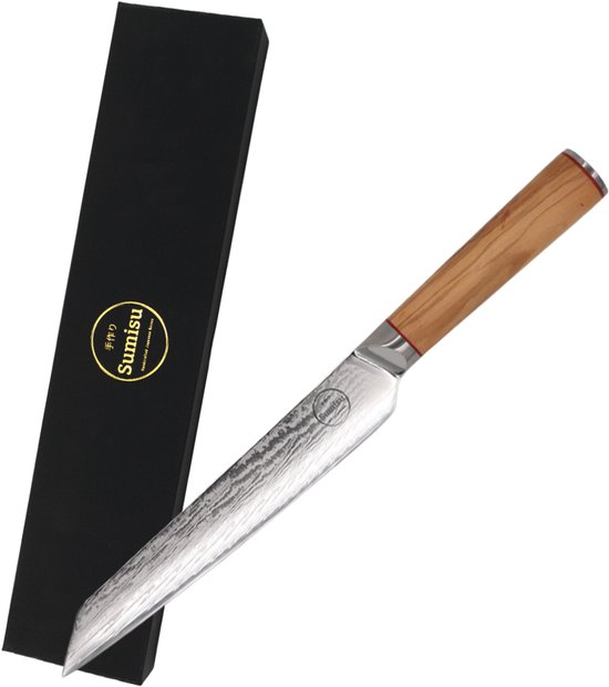 Sumisu Knives - Japans Yanagiba Mes Wood - 67-laags Damascus Mes ...