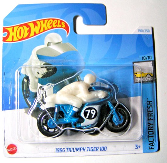 Hot Wheels - '66 Triumph Tiger 100 - Metallic Blue | bol