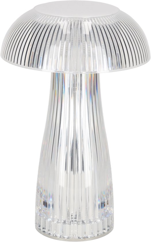 JENS Living LED Touch lamp - Paddestoel - Wit & warm licht - Dimbaar | bol