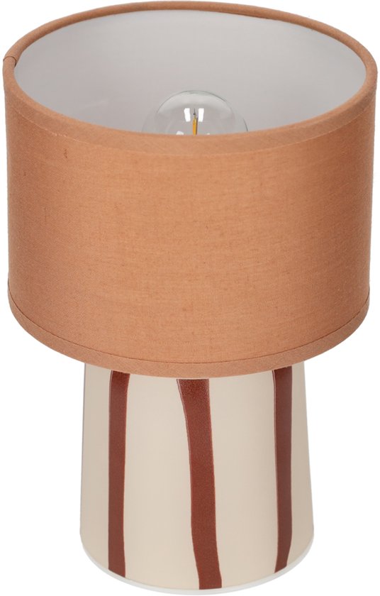 JENS Living LED Tafellamp Lily Bruin | bol