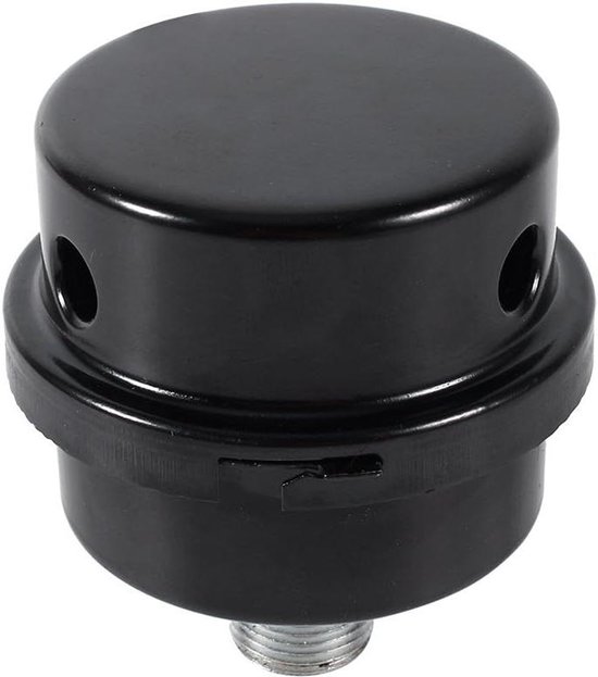 Compressor Connector Black Metal Air Compressor Suction Filter Silencer ...