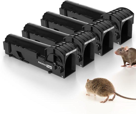 Rolution Traps Muizenval – Diervriendelijke Muizenvallen – 4 Stuks – Herbruikbare Val... | bol