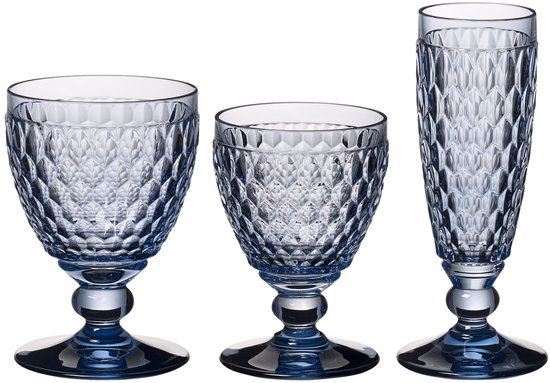 Wein- & Sektgläser Boston Coloured Set van 12 | bol