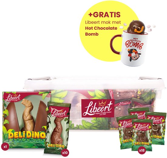 Coffret Libeert Deli Dino kids - chocolat pour Pasen - chocolat belge ...