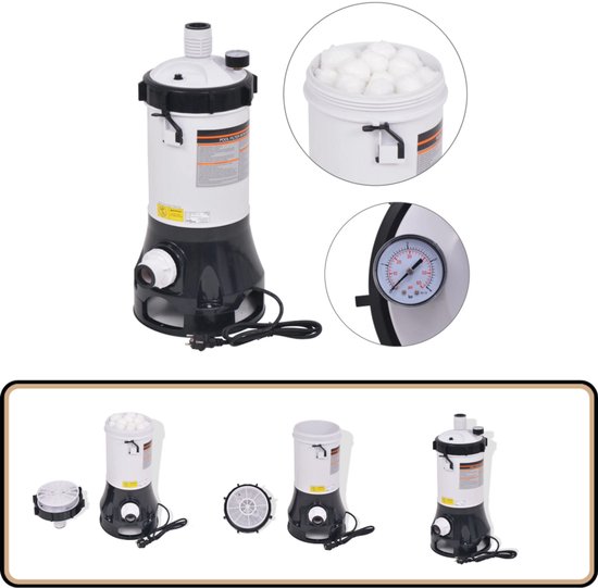 vidaXL Zwembadfilterpomp 185W 4,4 m³/u Filterpomp - Filter Pomp ...