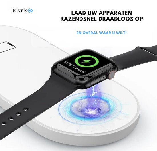 3 in 1 Draadloze Oplader (22.5W) - Snellader - Geschikt voor Apple ...