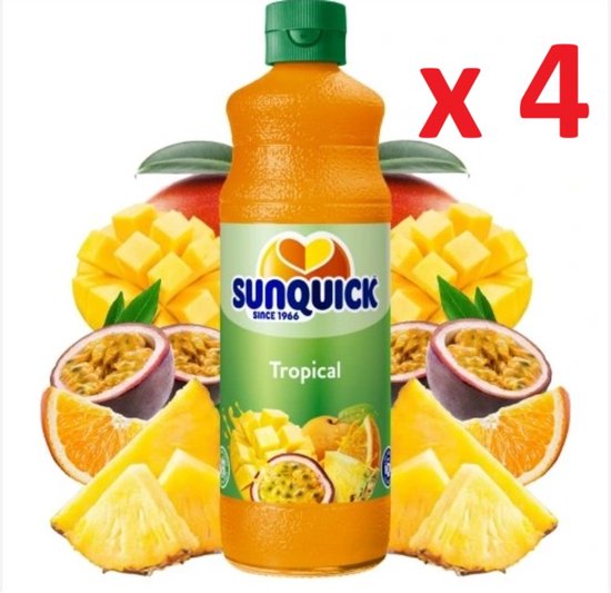 Sunquick Tropical 4 x 700 ml - Zomer drank - fris en heerlijk | bol