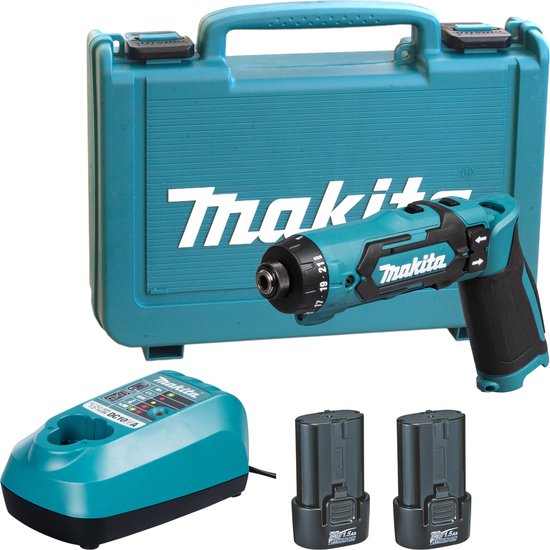 Makita DF012DSE Accu boor-schroefmachine - 7,2V - 2x 1,5Ah accu ...