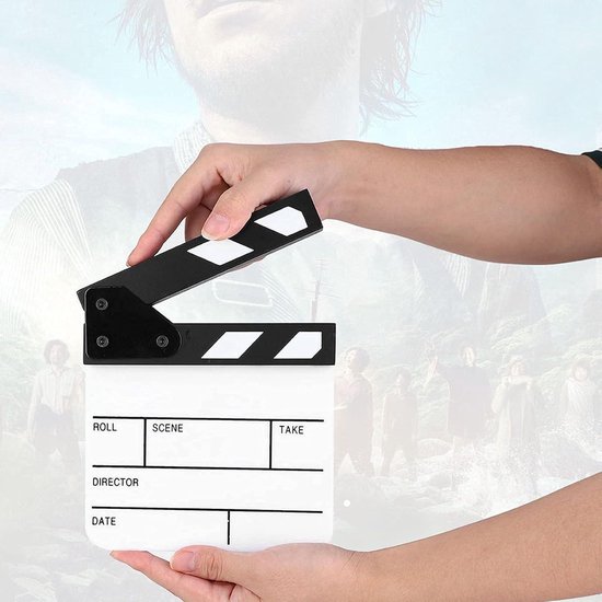 Acrylic Scene Clap Board Film Cut Prop voor advertentie - Zwart-wit ...