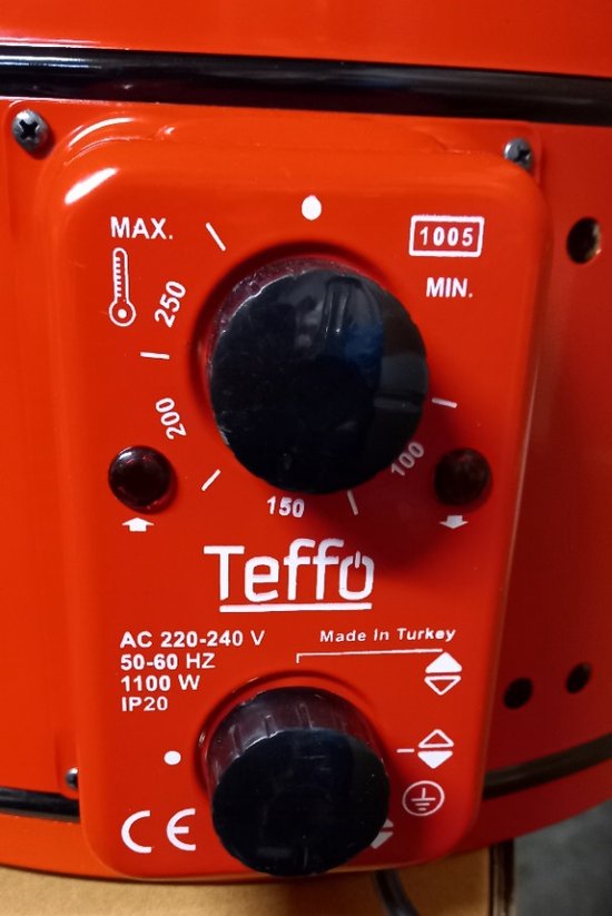 XXL Teffo ronde elektrische oven - vrijstaand - thermostaat - 42 liter ...