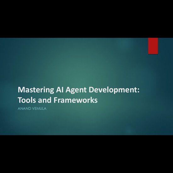 Mastering AI Agent Development: Tools and Frameworks, Anand Vemula | 9798347735556 |... | bol