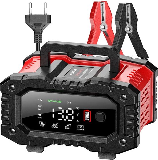 Enkilight- acculader auto- acculader 12 en 24 volt- Accu lader ...