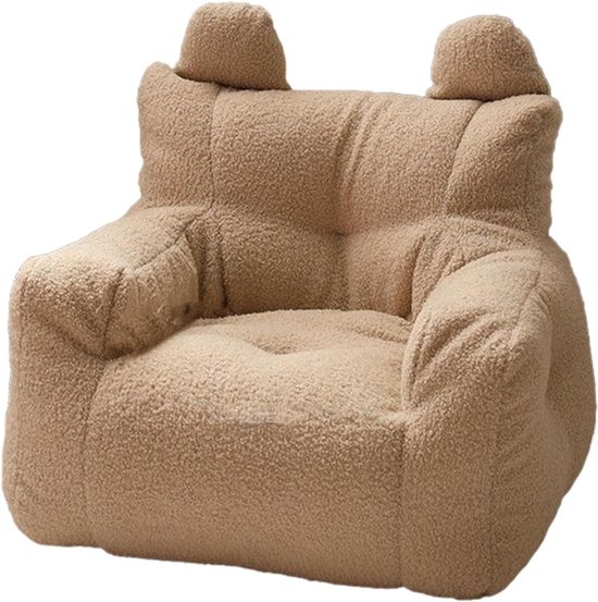 Kinderfauteuil Zitzak Poef Beer Teddy Beige | bol