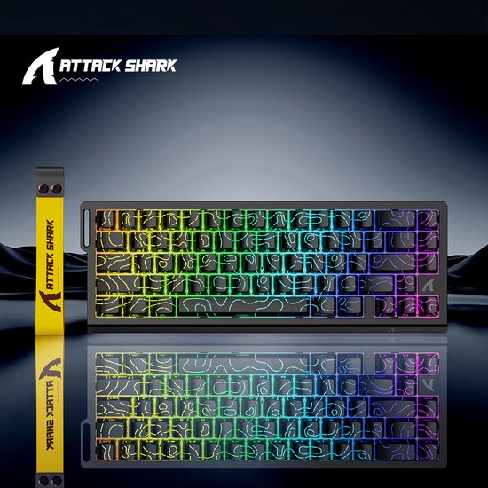 ATTACK SHARK X68HE Gaming Toetsenbord - 66keys - RGB - PBT Keycaps ...