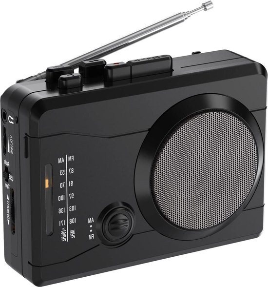 USB-cassettes digitaliseren met luidspreker en microfoon - Radio FM/AM ...