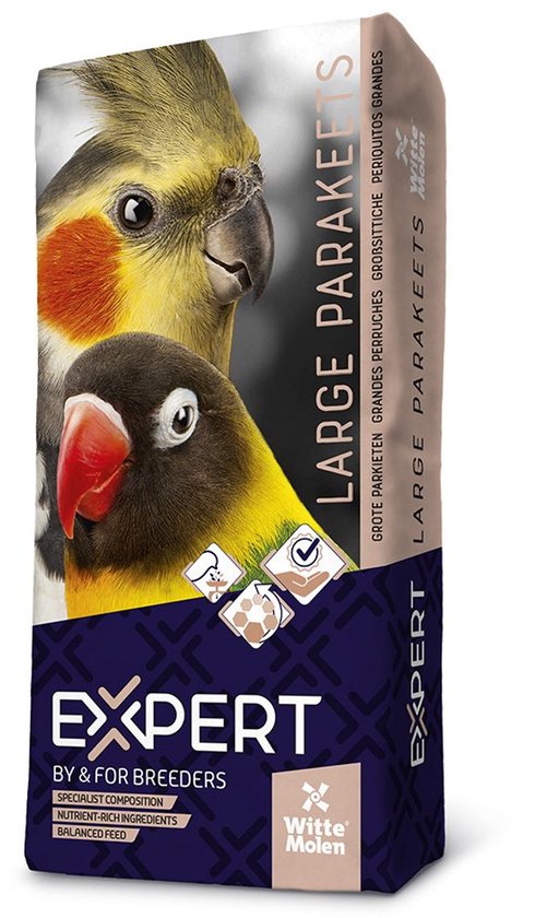 Witte Molen EXPERT Base Grote Parkieten Kweker 20KG | bol