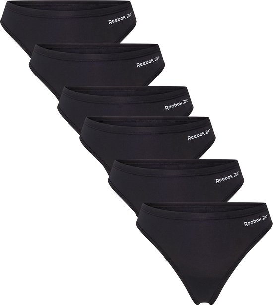 Reebok Sport String Serena - Maat M - 6 Pack - Zwart | bol