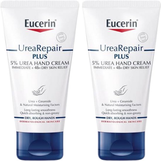 Eucerin UreaRepair PLUS 5% Urea Hand Cream 75ml (set of 2) | bol