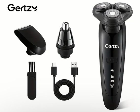 3in1 Gertzy Scheerapparaat - Usb Oplaadbare 4d Shaver ...