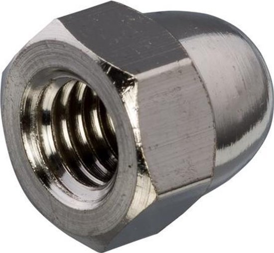 Dopmoer m4 rvs - 5 stuks- zeskant moer - A2 1587 | bol