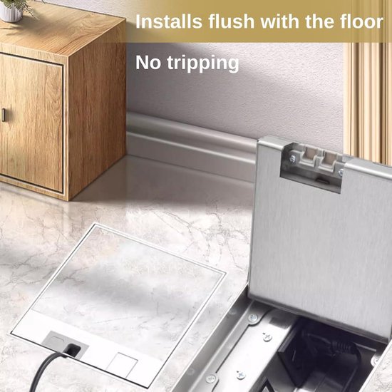 Concealed Flush-Mounted Socket AC 250 V 16 A Stainless Steel Home ...