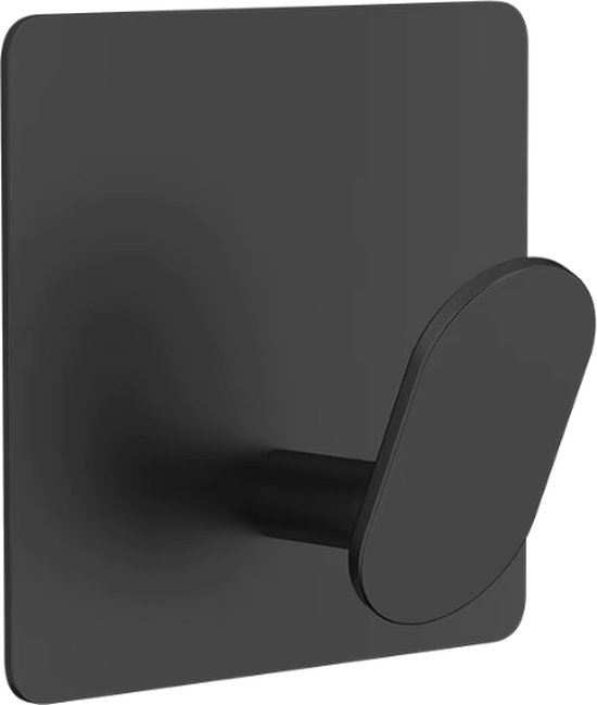QUICKWARE handdoekhaakjes - Wandhaak - 1 stuk – Zwart – Zelfklevend ...