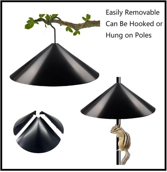 18-Inch Wrap Around Bird House Guard with Squirrel Baffle - Protects ...