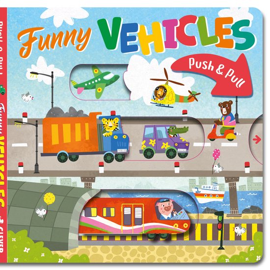 Push & Pull- Funny Vehicles, Clever Publishing | 9798888671429 | Boeken ...