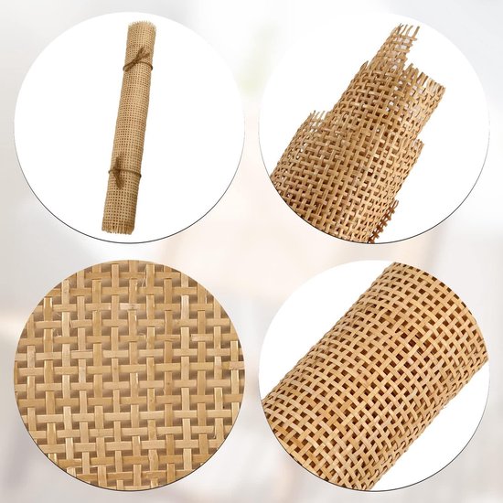 Riet Rotan Webbing Rol 1x04m Natuurlijke Riet Vierkant Gat - Caning ...