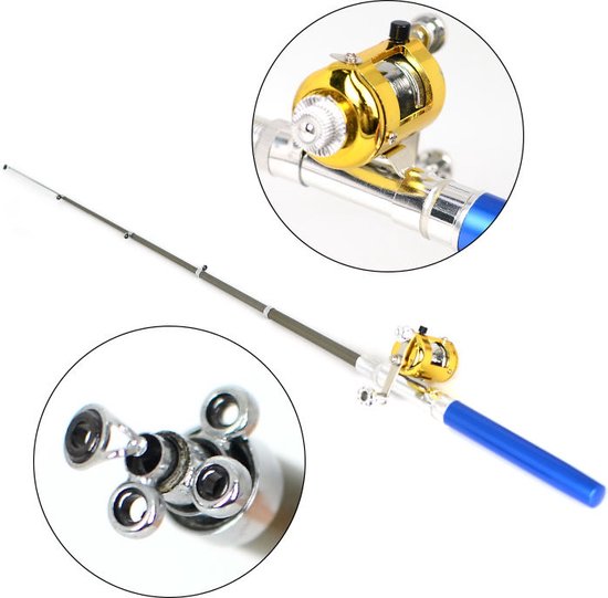 Pocket Size Vishengel Inclusief Molen - Werphengel - Telescopisch ...