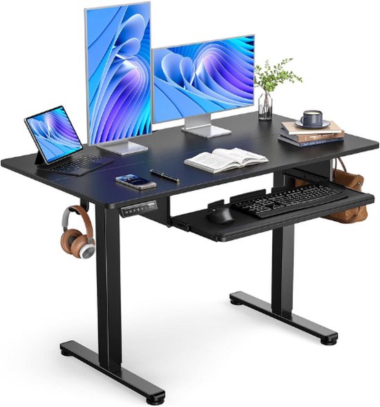 In Hoogte Verstelbaar Elektrisch Bureau - 120x60 cm - Ergonomische ...