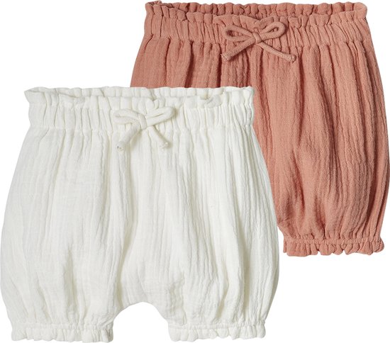 Vertbaudet Set van 2 bloomers voor babymeisje van katoengaas | bol