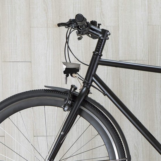 LED-fietslamp met dynamo - lichtautomaat - 1 stuk - zwart | bol