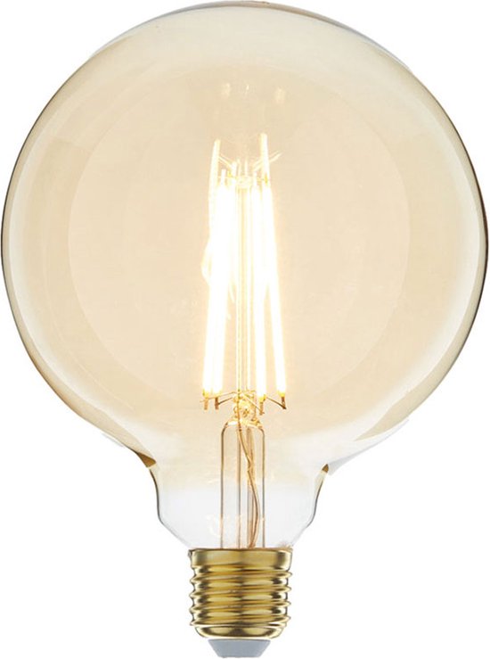 Zigbee E27 led lamp, filament globe (G125), Touchlink, Dimbaar, 2200K/Flame lichtkleur... | bol