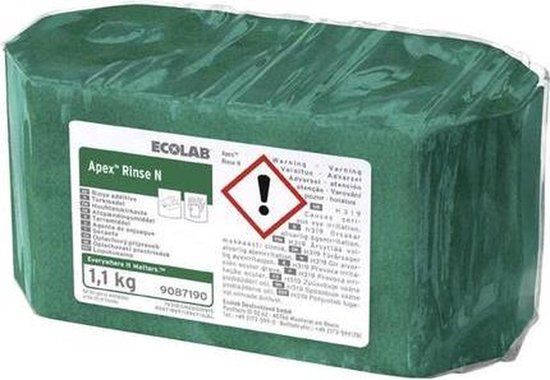 Ecolab Vaatwasmiddel Apex Rinse N (1100 gr) | bol