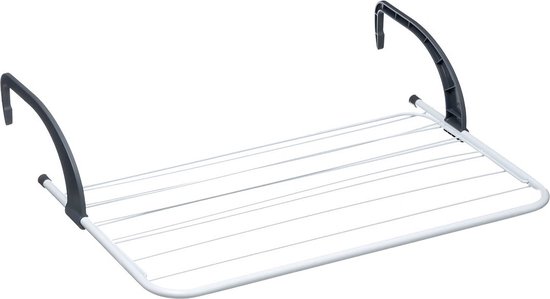 5Five Inklapbaar klein wasgoedrekje/droogrek - 7 meter waslijn ...