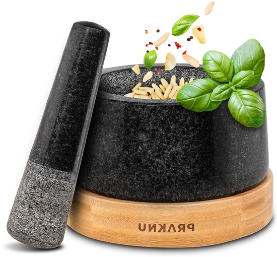 Vijzel met Stamper van Graniet voor een fijn maalresultaat - Inclusief ...