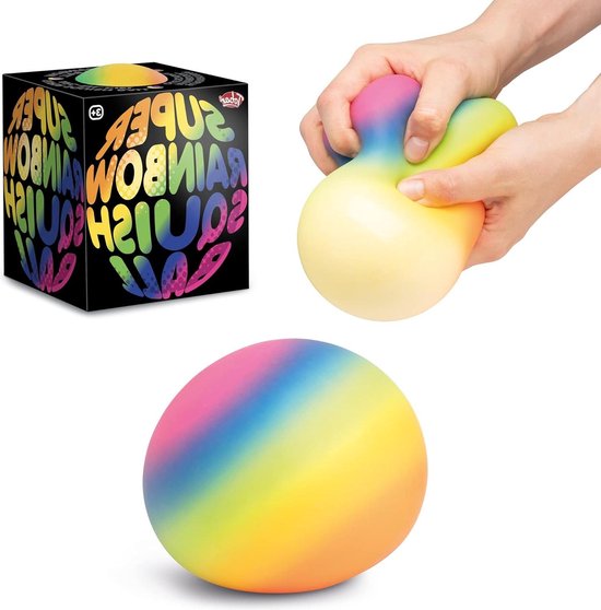 Super Regenboog Stress Squish Ball Speelgoed - Scrunchems | bol