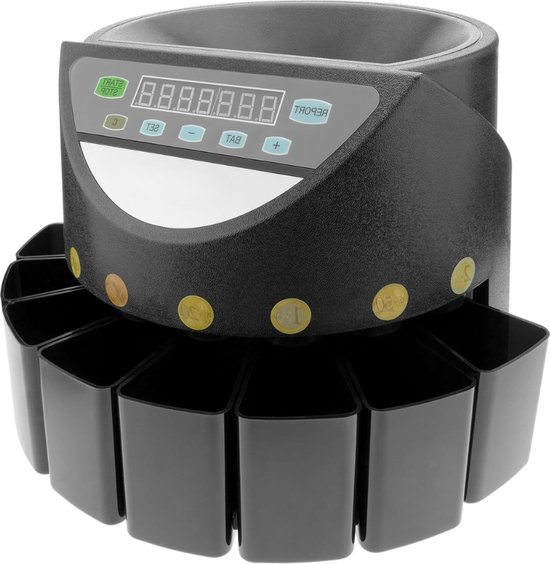 Munttelmachine – Digitale Spaarpot met Teller – 220V – Spaarpot Kluis – 300 Munten per... | bol